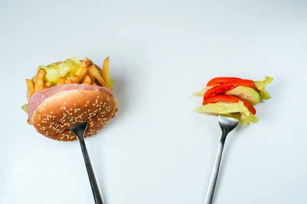 Comida Chatarra Vs Comida Saludable