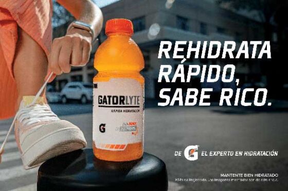 Gatorlyte, la nueva bebida de Gatorade que ofrece una rápida hidratación